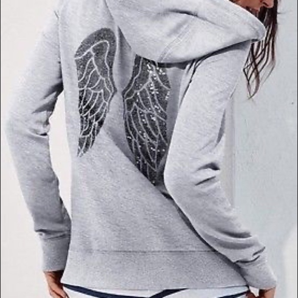 Victoria’s Secret Sequin Angel Wings Zip- Up - Gem